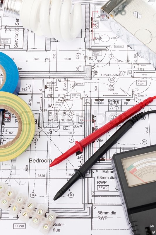 Electrical Components Arranged On House ... | Stock image | Colourbox