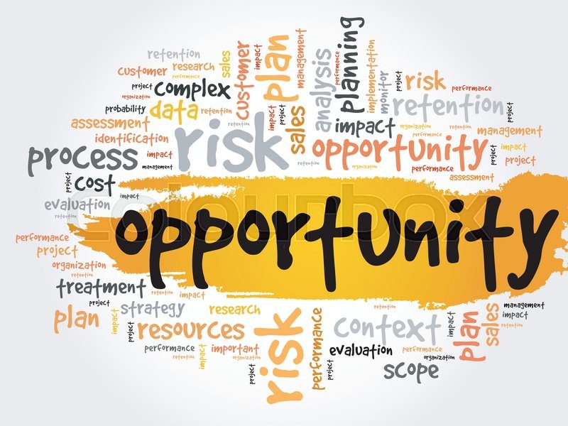 Opportunity and success word cloud, ... | Stock vector | Colourbox
