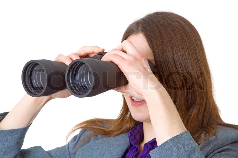Business woman with a vision for the ... | Stock image | Colourbox