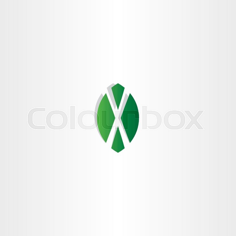X Green Logo Design