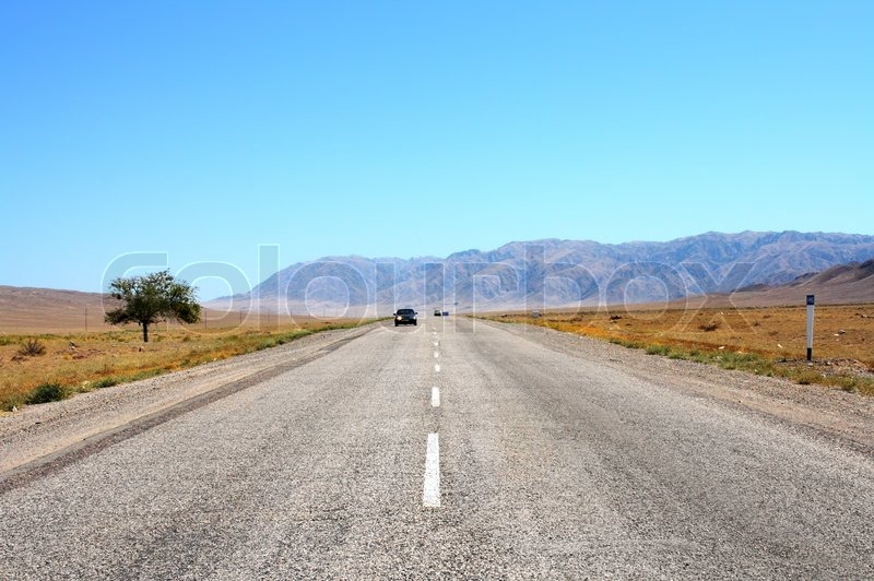 Road with dividing line | Stock image | Colourbox