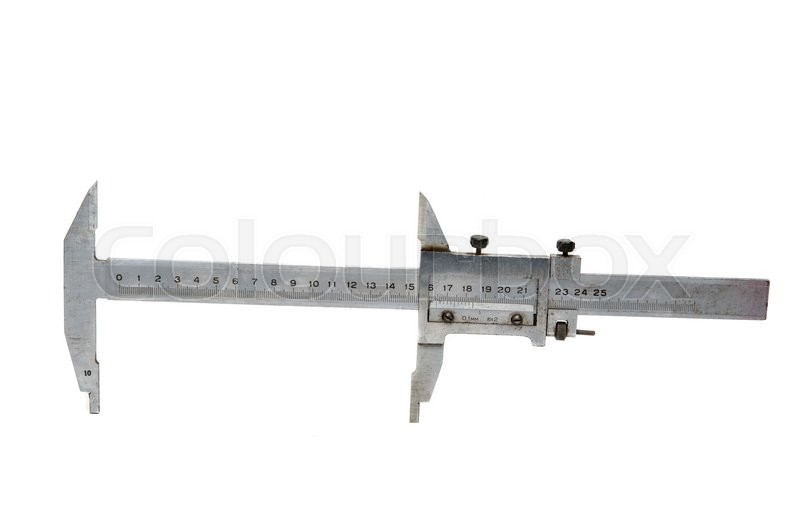Caliper on a white background | Stock image | Colourbox