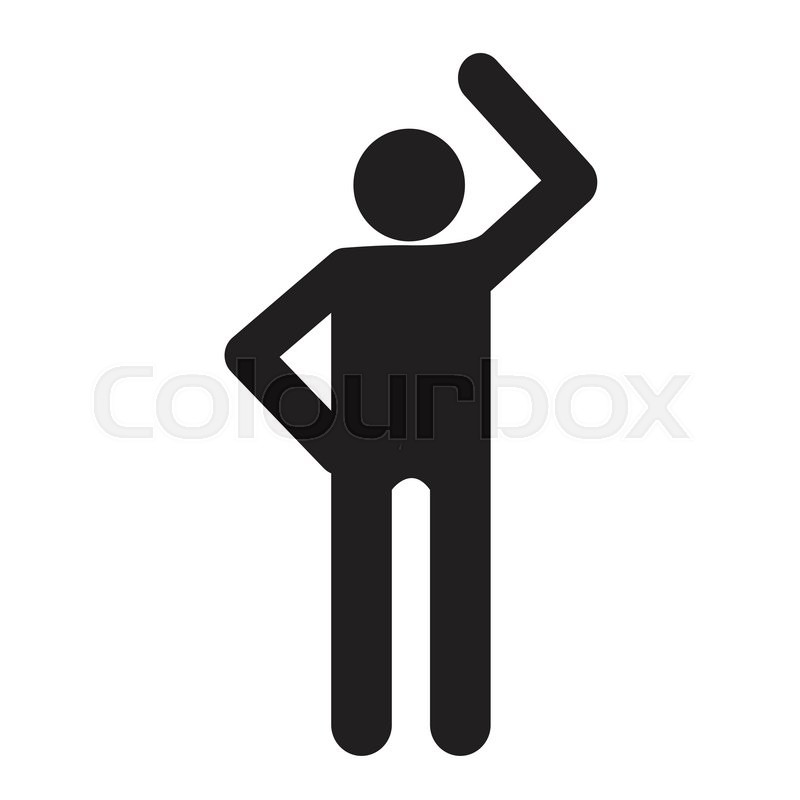 Human Action Poses Icon Illustration ... | Stock vector | Colourbox