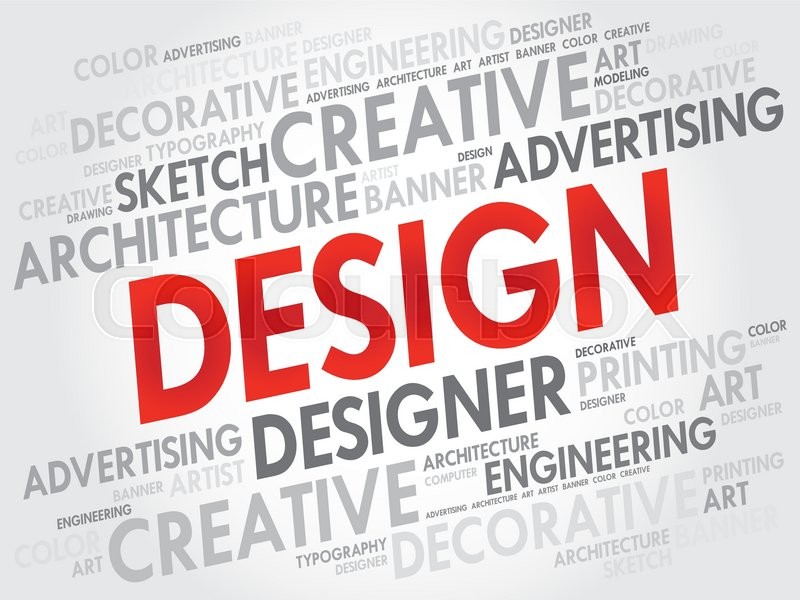 Design word cloud, creative business ... | Stock vector | Colourbox