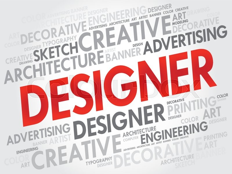 DESIGNER word cloud concept | Stock vector | Colourbox