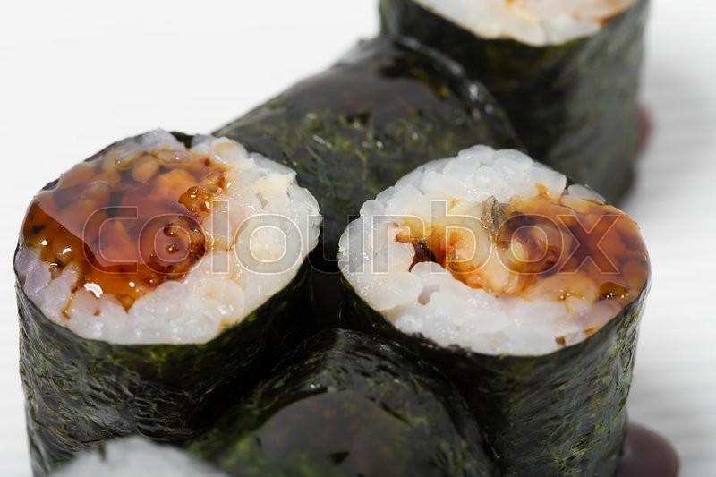 Traditional japanese maki unagi roll. ... | Stock image | Colourbox