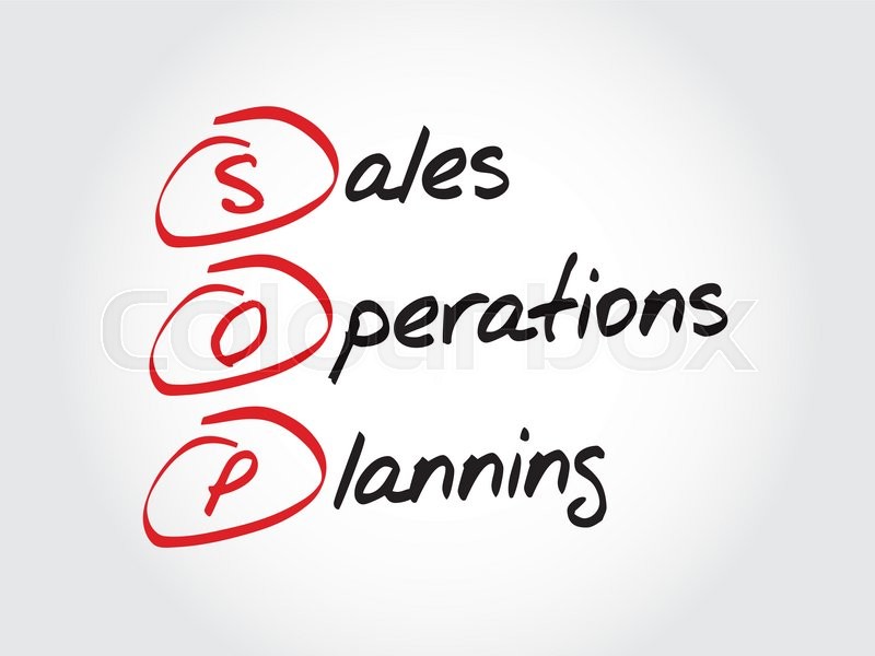 SOP - Sales and Operations Planning, ... | Stock vector | Colourbox
