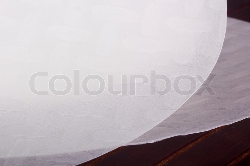 Close-up photograph of white rice paper ... | Stock image | Colourbox