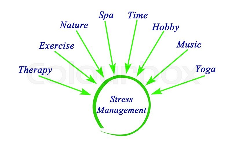Diagram of stress management | Stock image | Colourbox