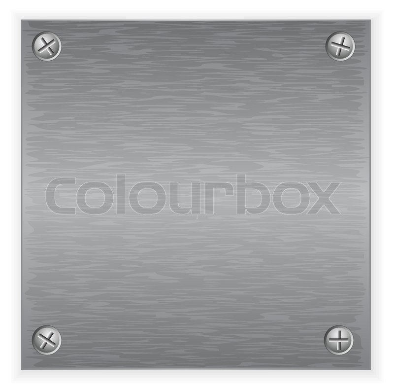 Metallplatte Textur - vector | Stock-Vektor | Colourbox
