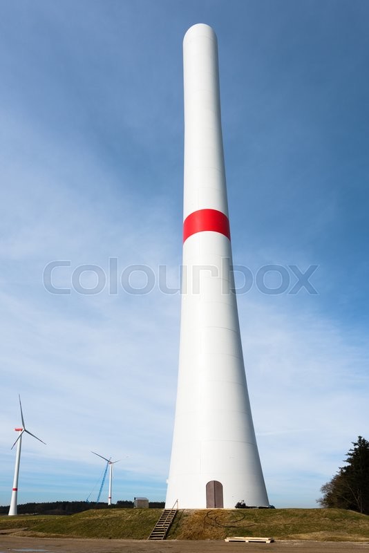 Assembly of wind turbines - 3 wind ... | Stock Photo | Colourbox