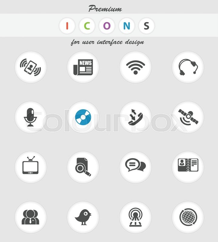 Communication icon for web sites and ... | Stock vector | Colourbox