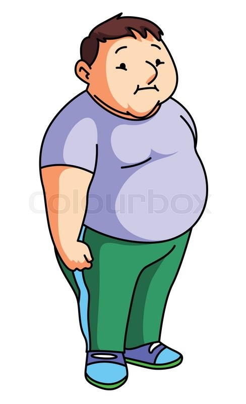 Fat Man | Stock vector | Colourbox