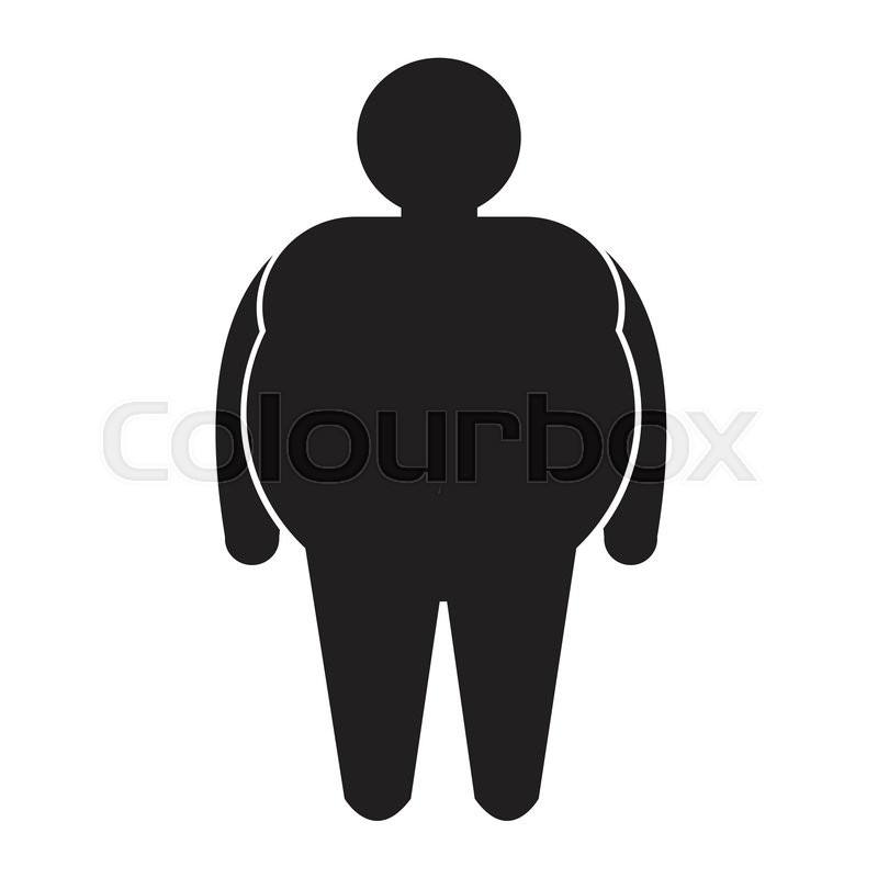 Fat People Icon Illustration design | Stock Vector | Colourbox
