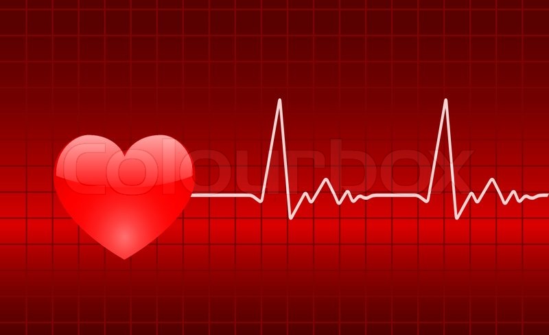 Heart graph | Stock vector | Colourbox