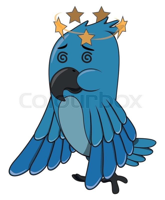 Confuse Bird | Stock vector | Colourbox