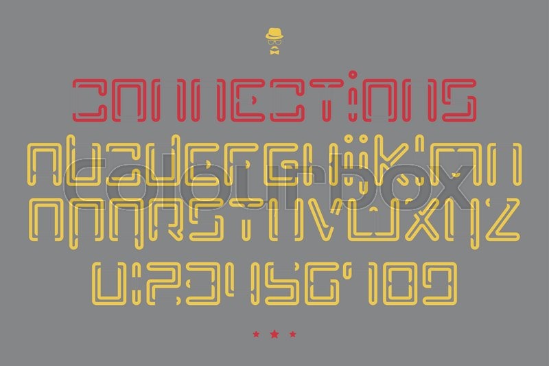 Set of interrupted line isolated ... | Stock vector | Colourbox