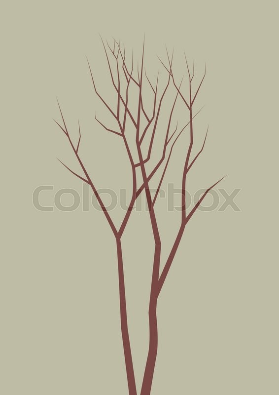 Isolated dead tree. vector ... | Stock vector | Colourbox