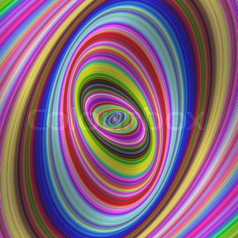 Colorful hypnosis - abstract colorful ... | Stock vector | Colourbox