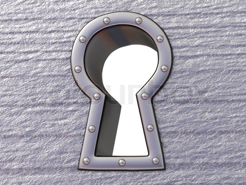 Keyhole. 3d | Stock image | Colourbox
