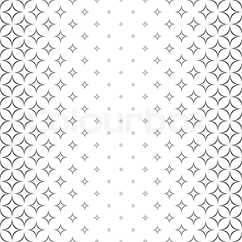 Seamless monochromatic abstract star ... | Stock vector | Colourbox
