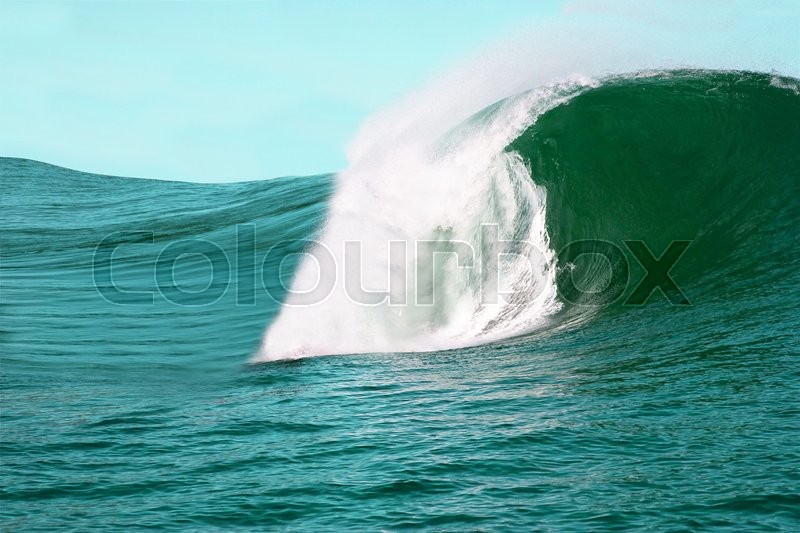 Big Wave background close up | Stock image | Colourbox