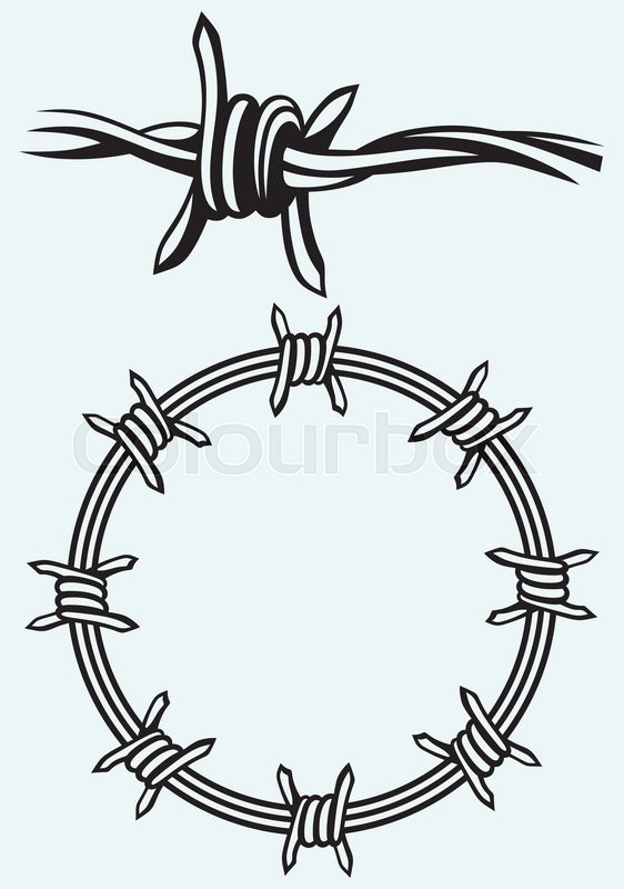 Barbed Wire Clipart Vector