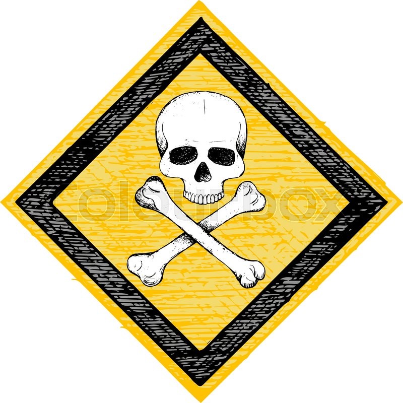 Skull And Crossbones Danger Sign