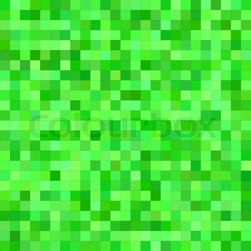 Green color square mosaic vector ... | Stock vector | Colourbox