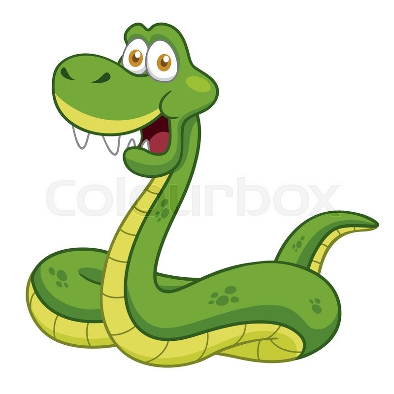 Vector illustration of Cartoon Snake | Stock vector | Colourbox