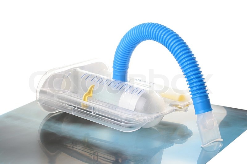 The device for working out of breath at ... | Stock Photo | Colourbox