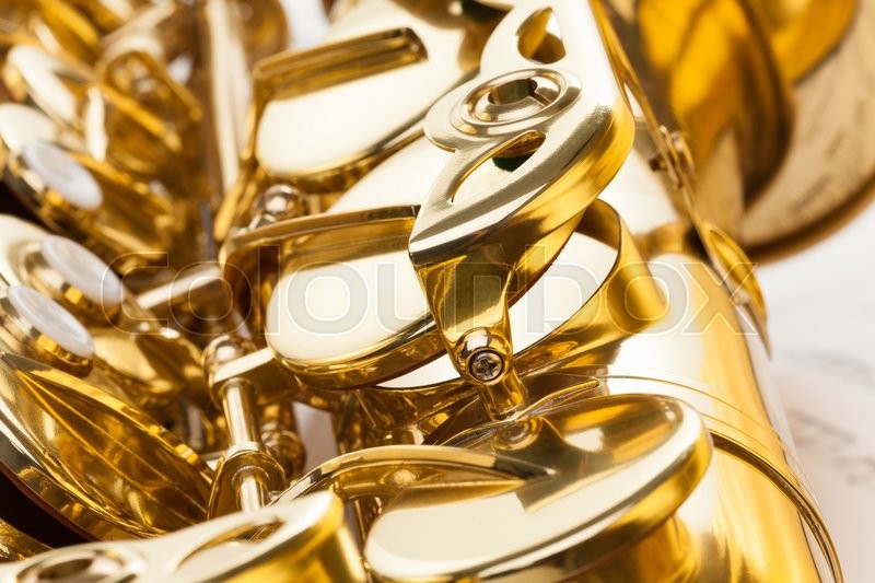 Saxophone Keys Close Up
