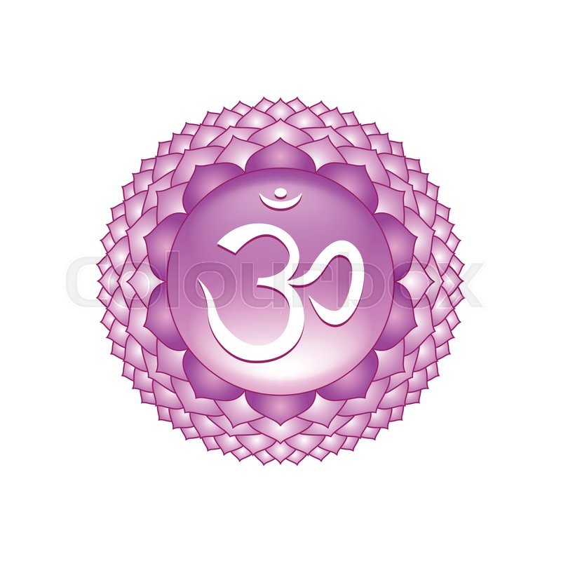Sahasrara chakra symbol isolated on ... | Stock vector | Colourbox
