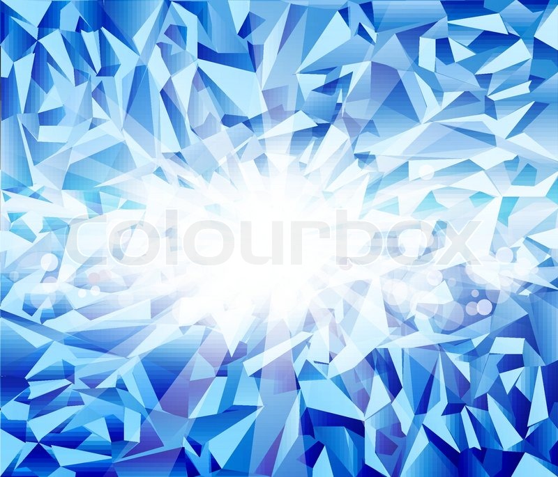 Vector ice blue background with ... | Stock vector | Colourbox