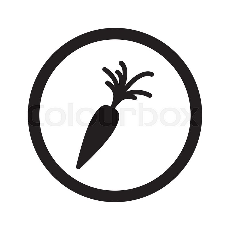 Black Carrot Icon