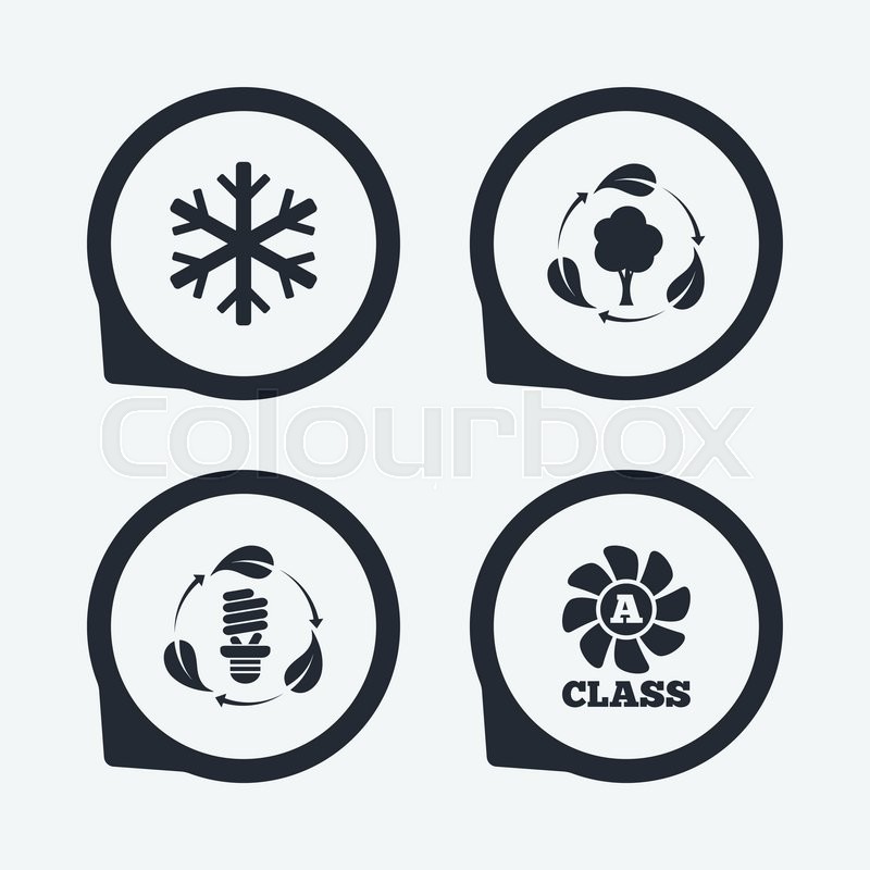 Fresh air icon. Forest tree with leaves sign. Fluorescent energy lamp ...