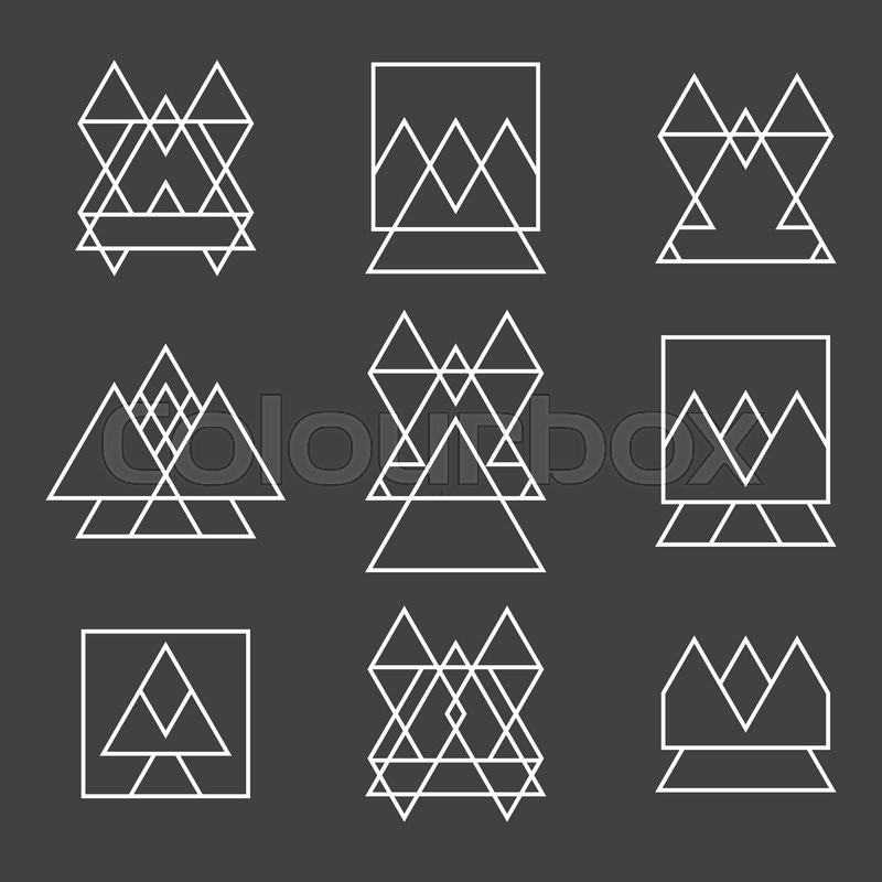 Hipster Tattoo Triangle