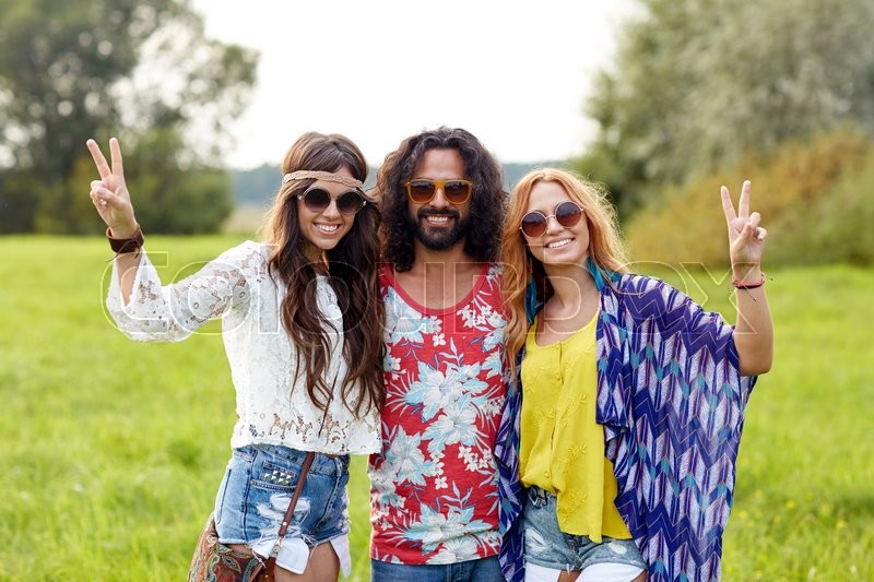 Hippie, par, klassisk | Stock foto | Colourbox