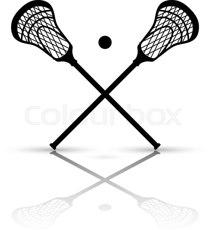 Lacrosse Sticks Crossed