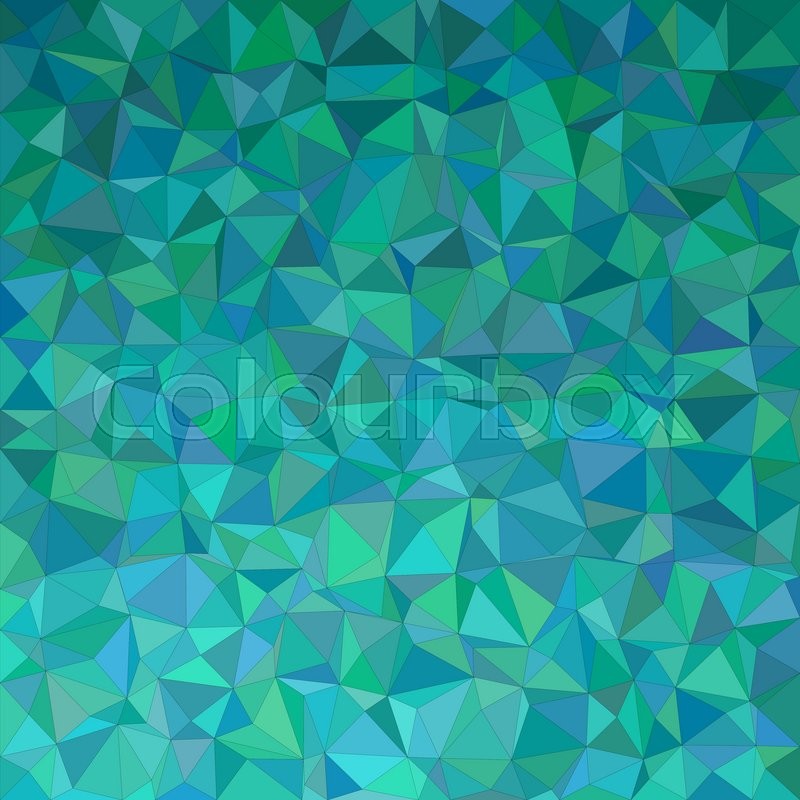 Teal irregular triangle mosaic vector ... | Stock vector | Colourbox