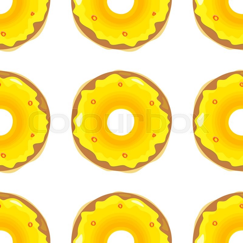 Donut seamless background texture ... | Stock Vector | Colourbox