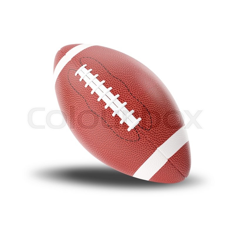 Rugby american ball isolated on white ... | Stock image | Colourbox