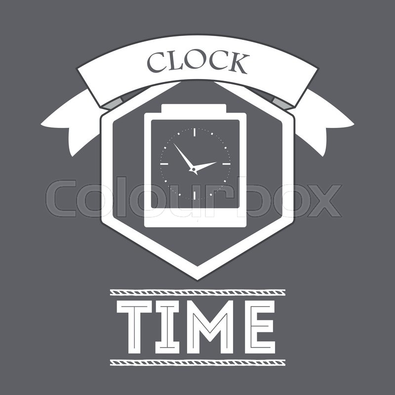 Clock and time design, vector ... | Stock vector | Colourbox