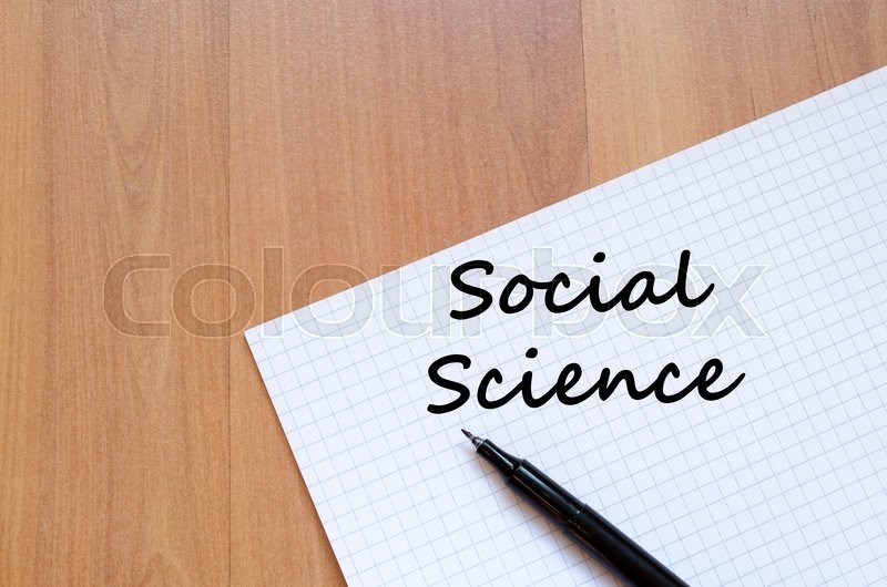 Social science text concept write on ... | Stock image | Colourbox