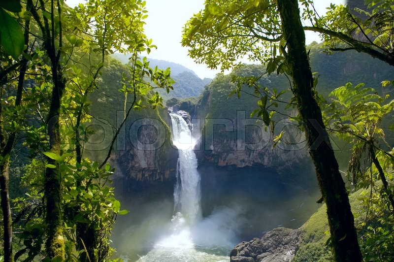 San Rafael Falls. The Largest Waterfall ... | Stock image | Colourbox