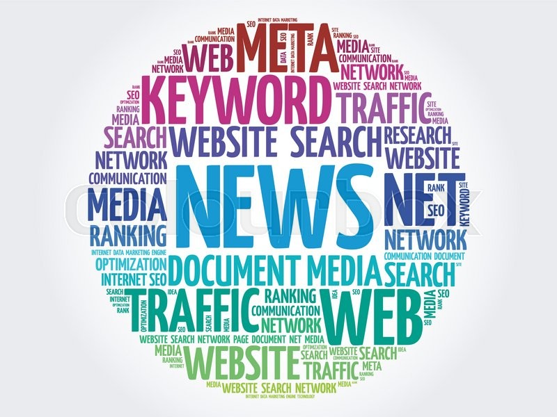 News word cloud, business concept | Stock vector | Colourbox