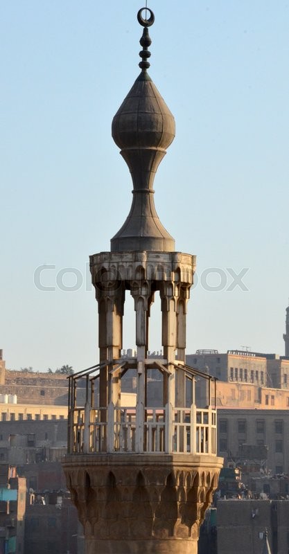Beautiful Old Minarette in Cairo's Old ... | Stock image | Colourbox