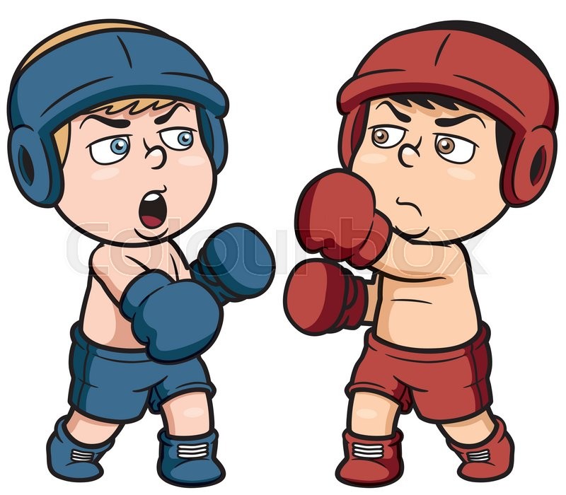 Vector illustration of boxing cartoon | Stock vector | Colourbox