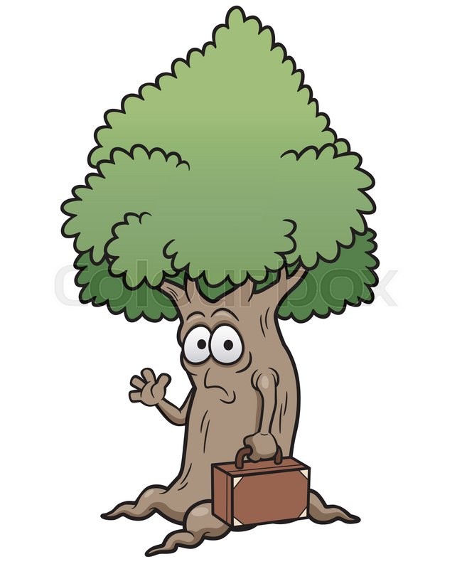 Vector illustration of cartoon tree | Stock vector | Colourbox