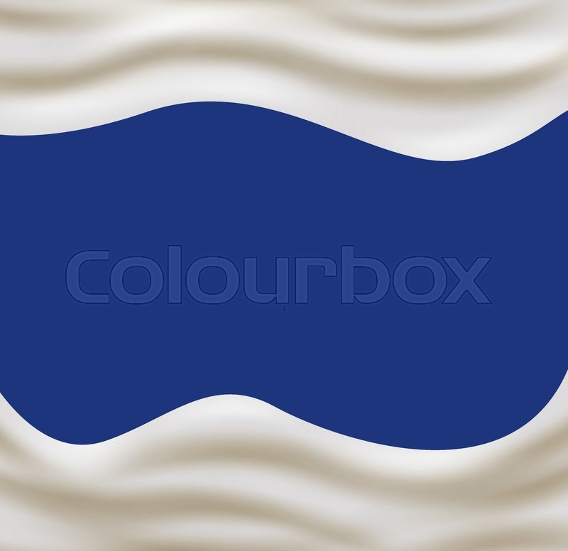 Light cream waves blue background. ... | Stock vector | Colourbox